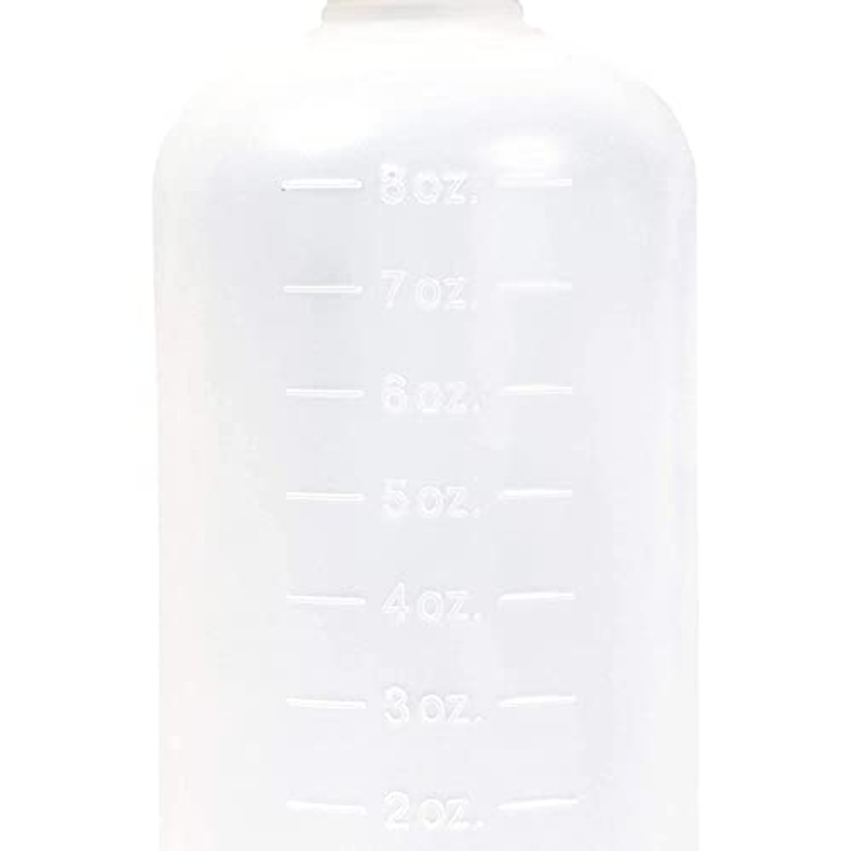 Juvale Boston Round Squeeze Bottles with Twist Caps (8 oz, White, 12 Pack)