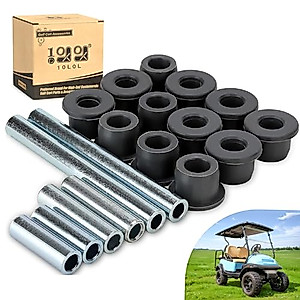 10L0L Front Lower Spring A-Arm Bushing Sleeves Kit for Club Car Precedent 2004-up Golf Cart, Replace OEM 102289901 1029562-01 1022874011 102288101 102287701 1102287601