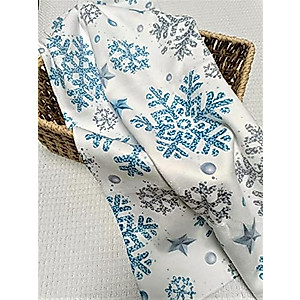 JALIBEI Snowflakes Hand Towels 13.6 X 29' Soft Kitchen Dish Towels for Household Daily Use | Home Decoration Towels