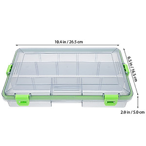 BESPORTBLE 1Pc Box Fishing Gear Storage Box Fishing Trays Tackle Organizer Tackle Bag jewelery organzer Lures Bag Earring Holder Fishing Storage Organizer Portable Plastic Bead Earrings