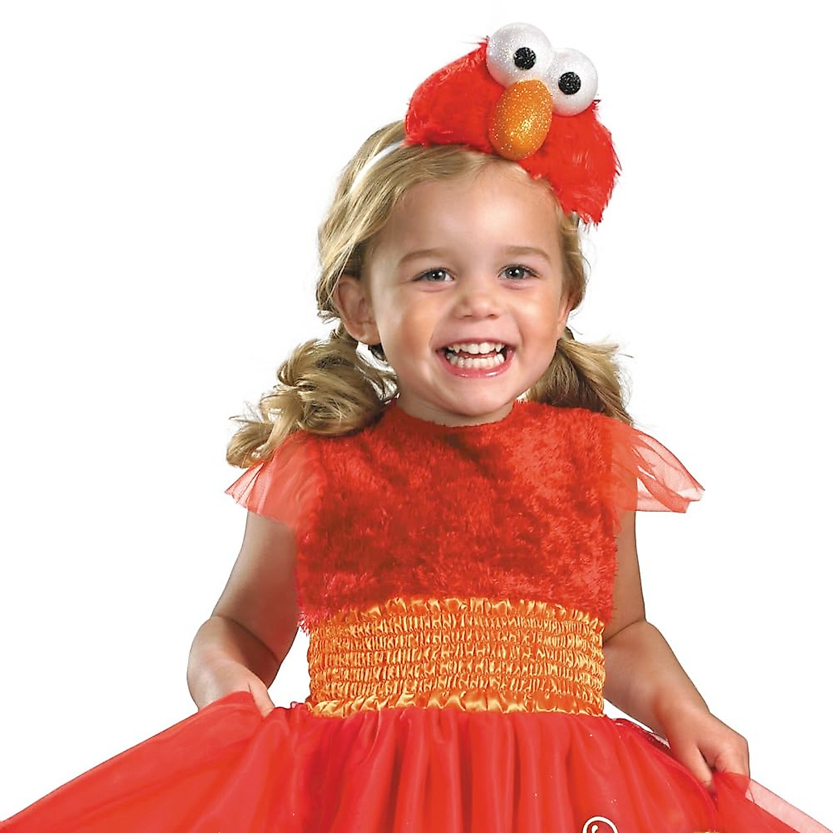 Sesame Street Frilly Elmo Costume, Official Elmo Halloween Outfit, Size (12-18 Months)