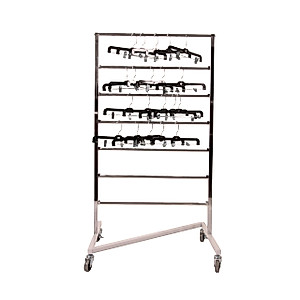 SSWBasics Z-Truck Clothing Hanger Storage System - Efficiently Organize Dress Hangers, Skirt, and Pant Hangers - 30" W x 22" D x 60½"H - Ideal for Retail, Resale, and Thrift Stores