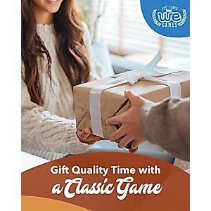 WE Games Cribbage Board Game Set, Travel Crib Board with Storage Slot and Drawstring Bag for Card Storage, Foldable 2 Track Cribbage Board with Cards, Metal Pegs and Dice, Mini Board Games