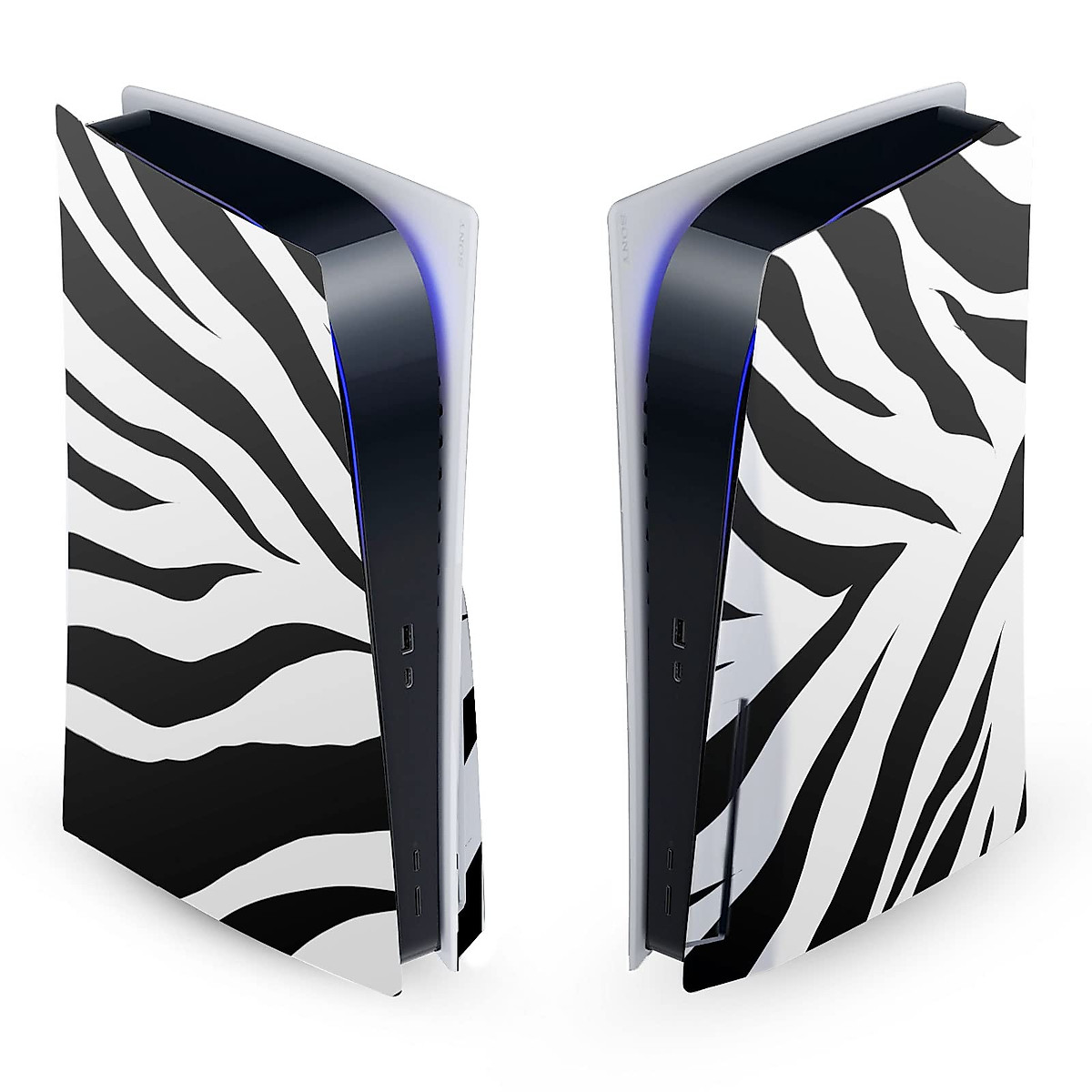 Head Case Designs Officially Licensed Grace Illustration with Zebra Art Mix Vinyl Faceplate Sticker Gaming Skin Decal Cover Compatible With Sony PlayStation 5 PS5 Disc Edition Console