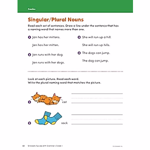 Scholastic Success with Grammar Grade 1 Workbook