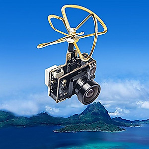 AKK Micro FPV AIO Camera (600TVL) and 5.8G 0/25/50/200mW Switchable Transmitter with Clover Antenna for FPV RC Car FPV Racing Drone Quadcopter Micro RC Plane Whoop Blade Inductrix