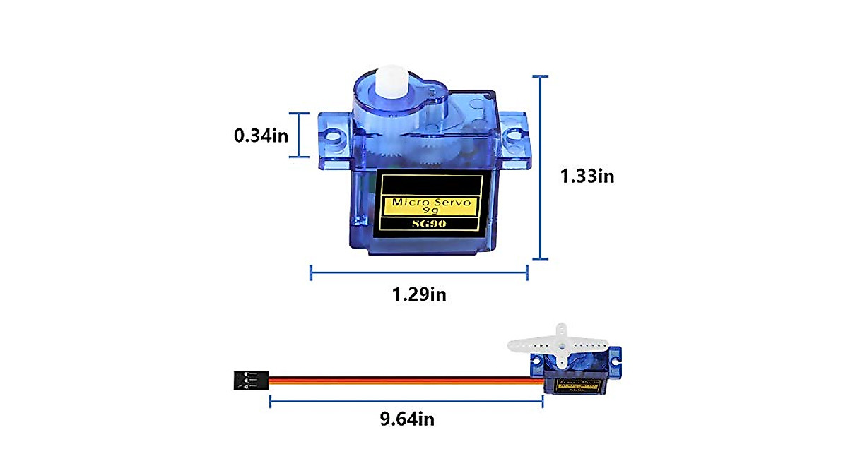 12PCS SG90 Servo Motor Kit for RC Projects