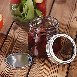 Angoily 12pcs Mason Jar Lids Reusable Canning Lids Mason Can Cover Canning Bands Regular Mouth Mason Jars Cap Canning Lids and Ball Jar Lids Wide Mouth Lids Caps With Cover Ring Tinplate