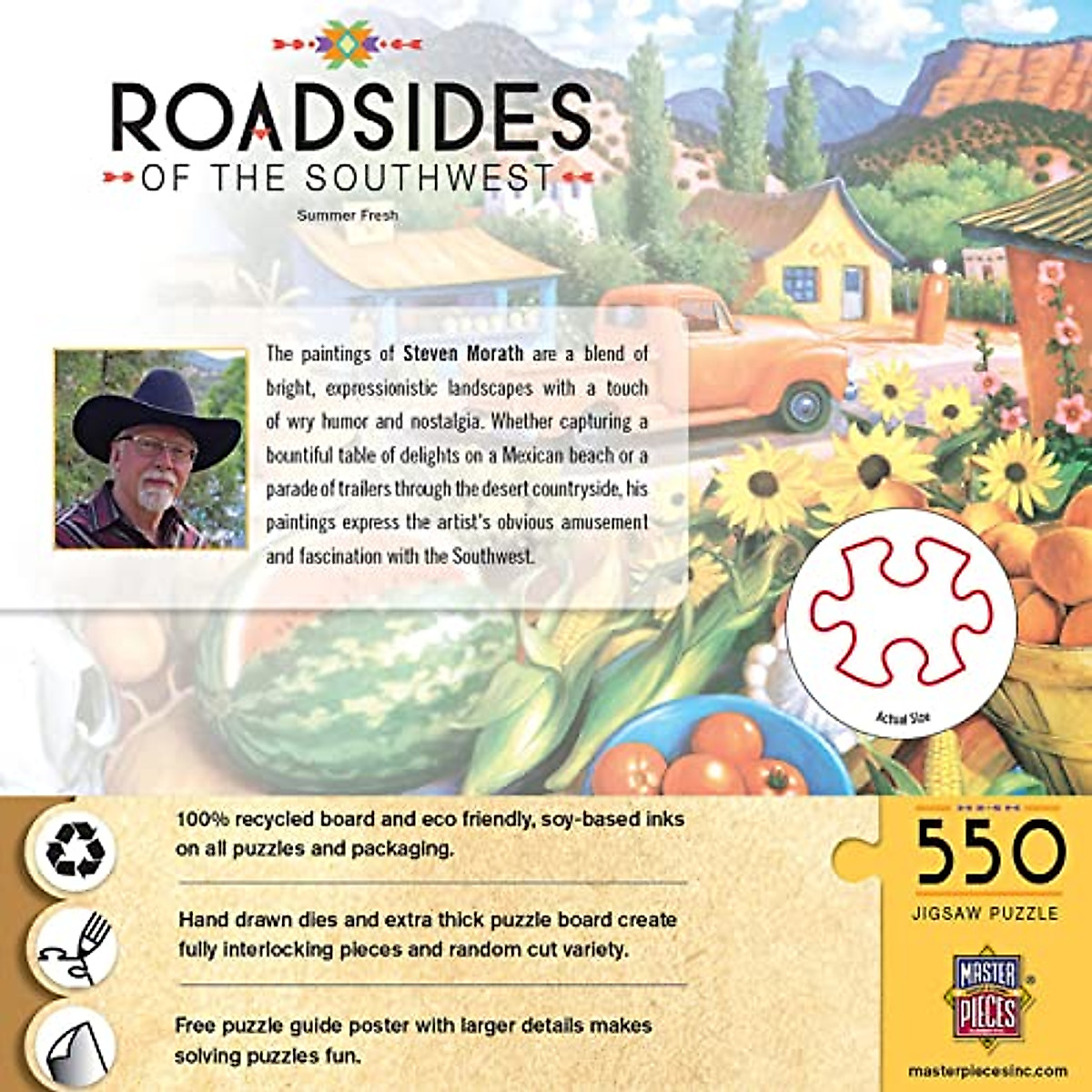 MasterPieces 550 Piece Jigsaw Puzzle for Adults, Family, Or Youth - Summer Fresh - 18"x24"