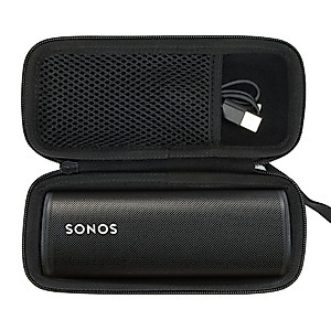 khanka Hard Travel Case Replacement for Sonos Roam 2 / Sonos Roam Portable Smart Bluetooth Speaker (Inside Black)