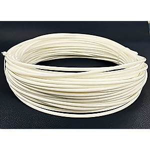 Rattan Repair Kit,Round Synthetic Rattan Fix Kit Vinyl Plastic Waterproof Brown Woven Rattan for Garden Patio Furniture and Rattan Chair Sofa Couch Basket Replacement-1LB(Round White)