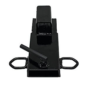 Extreme Max 5001.1389 Clamp-On Forklift Hitch 2" Receiver with Tri-Ball Hitch and Tow Hook