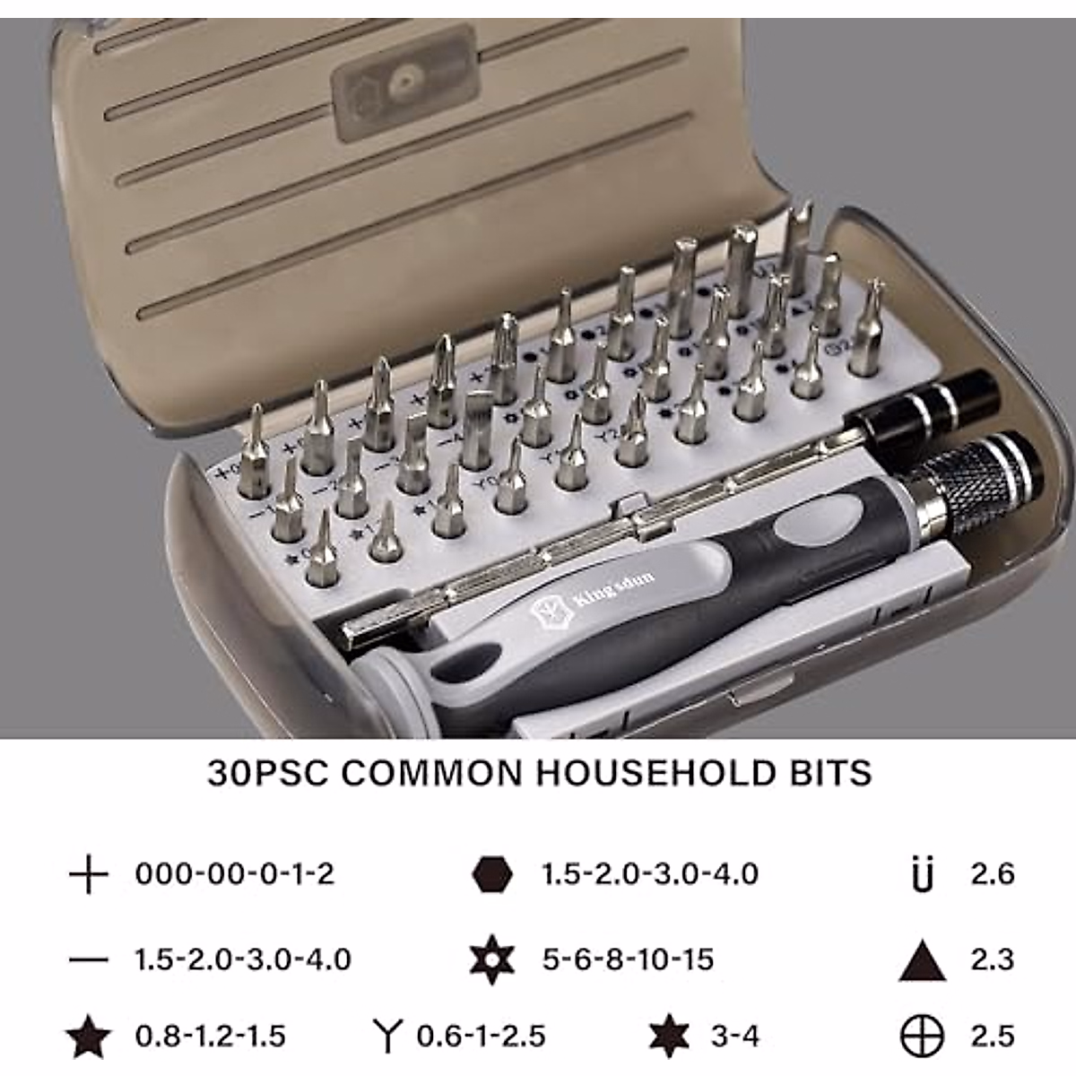 32-in-1 Precision Screwdriver Set, Mini Screwdriver Set Tool Kit, Non-Slip Handle Magnetic Screwdriver Set for DIY Enthusiasts, Screwdriver Bit Set for Computer, Laptop, Phone, Watch, Electronic