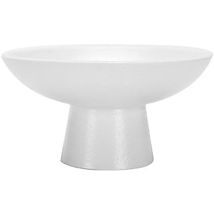 Cabilock Ceramic Footed Bowl Round Decorative Fruit Dish Holder Display Stand for Kitchen Counter Centerpiece Tray