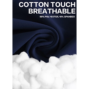 Hiverlay Golf Dresses for Women with Shorts and Pockets, V-Neck Short Sleeve Tennis Dress, Workout Athletic Dresses Navy Large