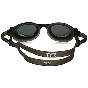 TYR Vesi Mirrored Googles, Silver/Black, One Size