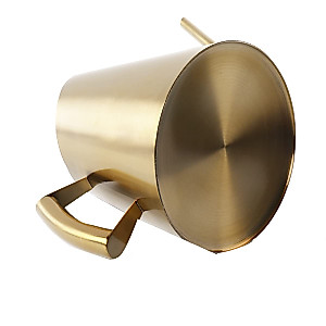 WEBTB Watering Can Indoor Plants Gold Watering Can Stainless Steel Bonsai Watering can 1.5L Small Watering Can for Outdoor Watering Plants Mini Watering Can House Plants Home Gardening Water Bottle