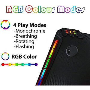 Arespark Gaming Desk with LED Lights, 47in Ergonomic Home Office Tables PC Study Desks, K-Shaped Carbon Fiber Surface Computer Desk Gamer Table Christmas Day Gamer Gift (47 Inch)