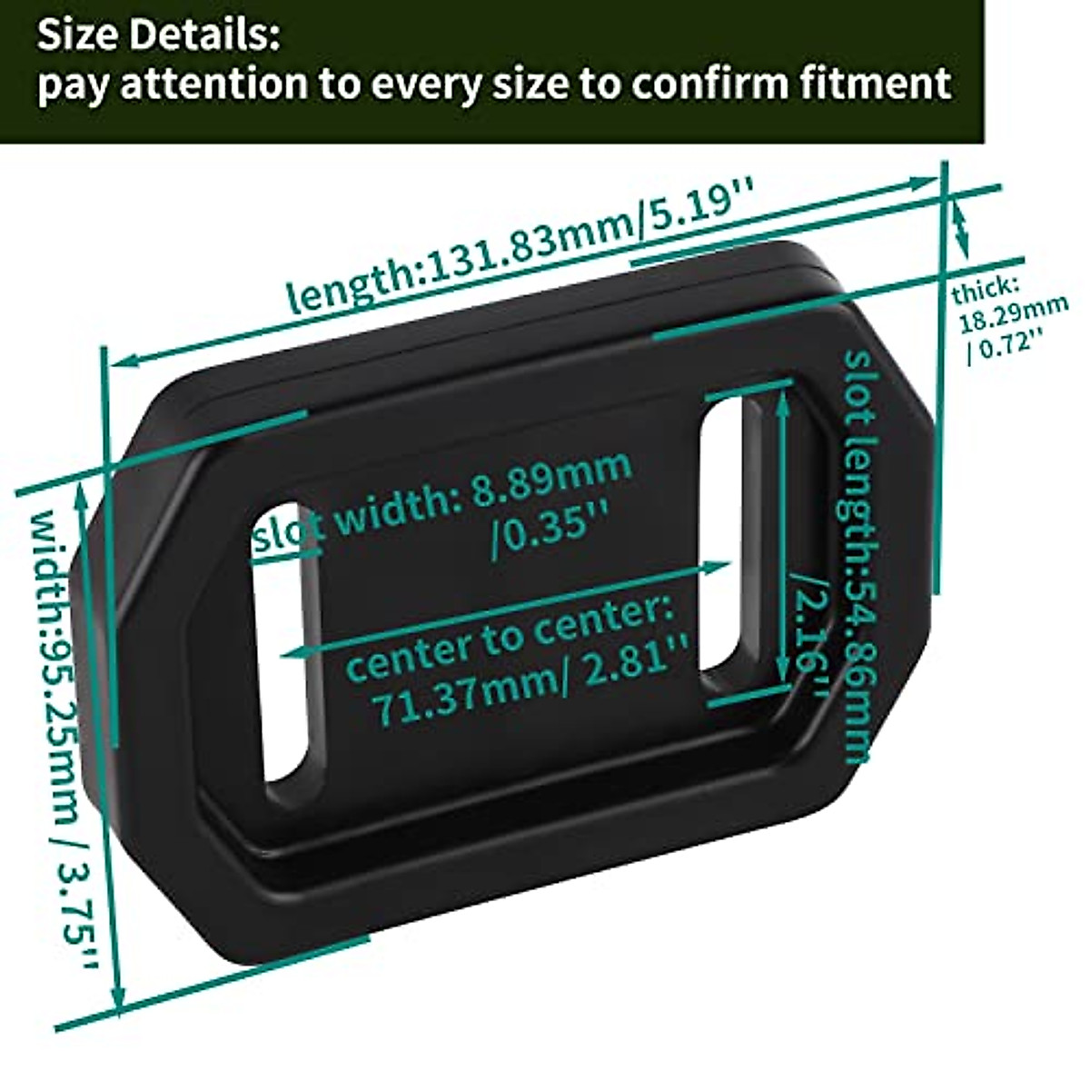 SIMPERAC 731-06439 Skid Shoes for MTD Snow Blower Polymer Slide Shoes Snow Thrower Skid Plates with Mounting Hardware Kit (2 Packs)