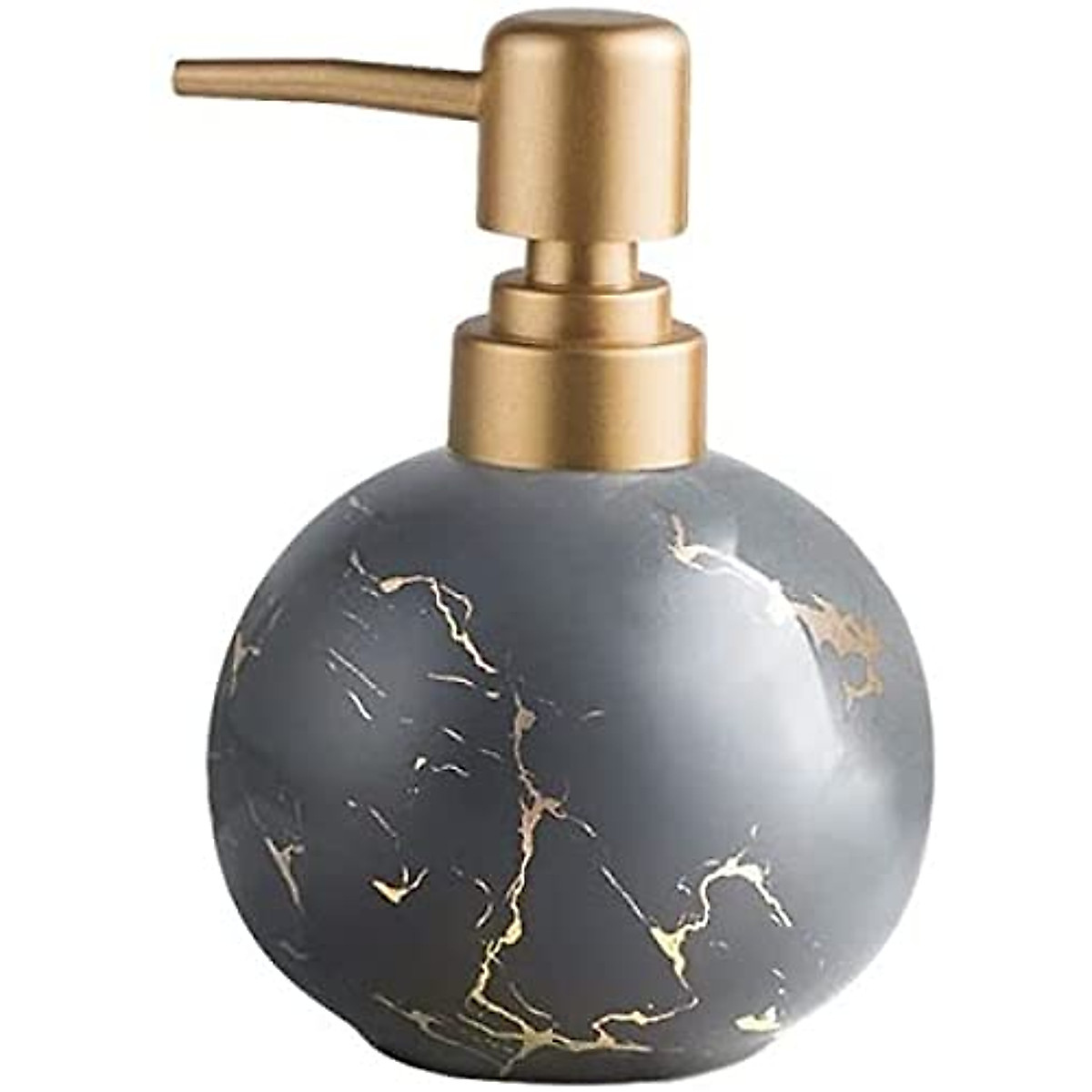 Soap Dispenser for Bathroom Kitchen, Soap Dispenser for Bathroom, Refillable Hand Bath Soap Body Wash Shampoo Ceramic Dispenser Pump Bottles for Kitchen Bathroom Sink (Color : Grey)