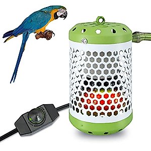 LISINAN Adjustable Reptile Anti-Scald Lamp Covers Heater Guard with 100 Watt Infrared Ceramic Heat Lamp,Lamp Fixture for Heat Emitter for Turtle, Snakes, Lizards, Frogs, Chicks