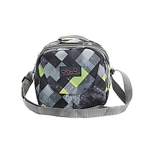 Tilami Rolling Backpack Laptop 18 inch with Lunch Bag, Grids