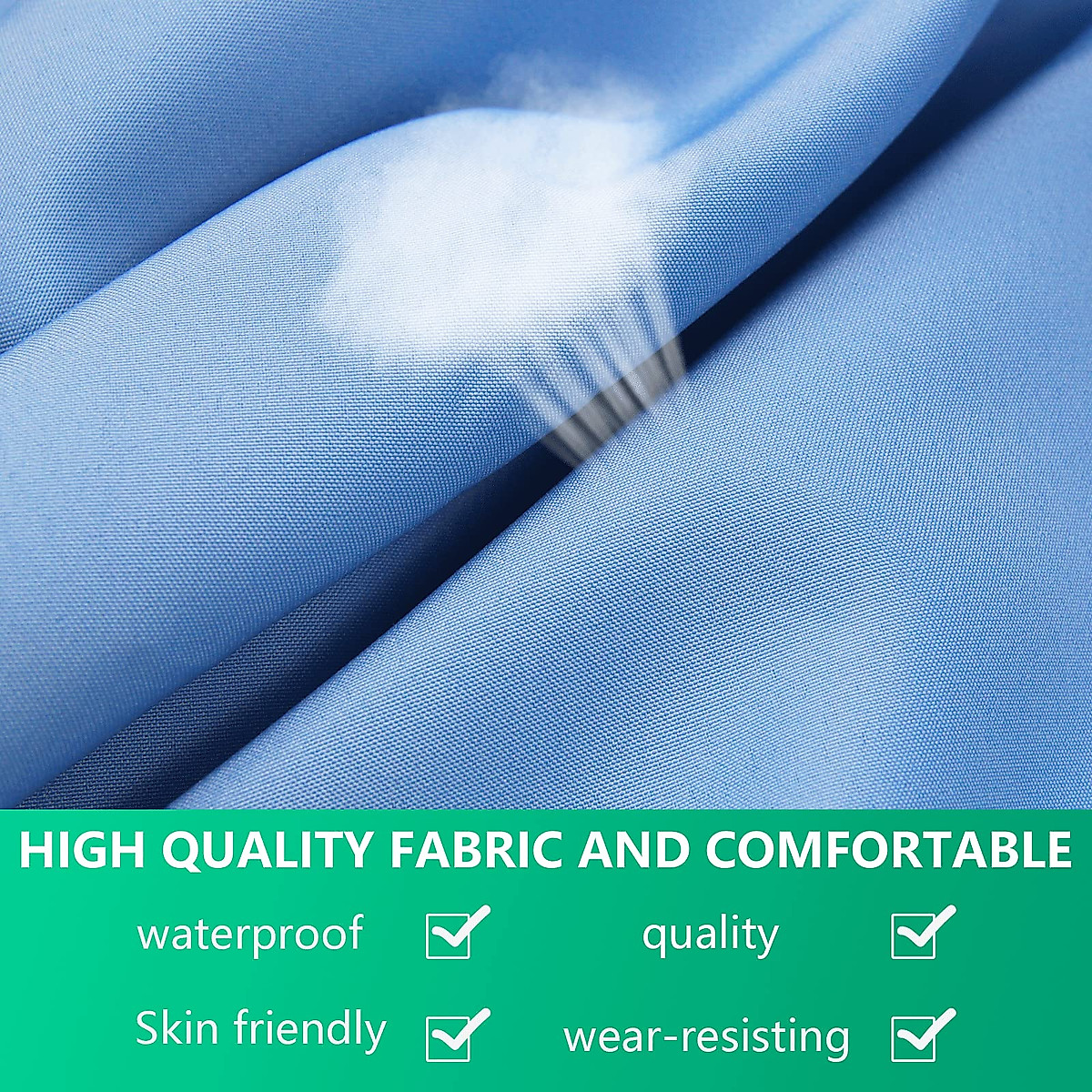 MICTONY Outdoor Hanging Lounge Chair Replacement Cushion Cover and Umbrella Fabric, Made for Patio Curved Chaise Hammock Floating Swing Chair Pads, Waterproof Soft Fabric, White or Canary Yellow