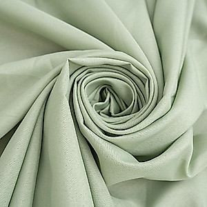 Balsa Circle 132 inch Sage Green Round Polyester Tablecloth Fabric Table Cover Linens - for Wedding Party Banquet Reception Events Kitchen Dining