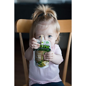 Sprout Organic Baby Food, Stage 4 Toddler Pouches, Kiwi Banana & Spinach Power Pak, 4 Oz Purees (Pack of 6)