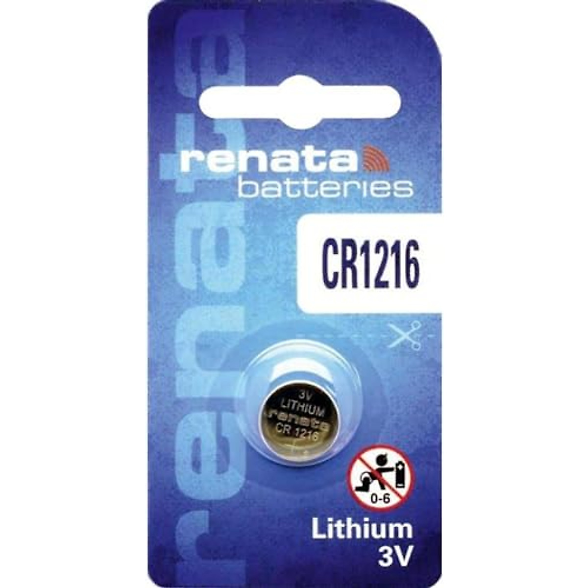 Renata CR12161Pk No. Cr1216 Lithium Coin Battery