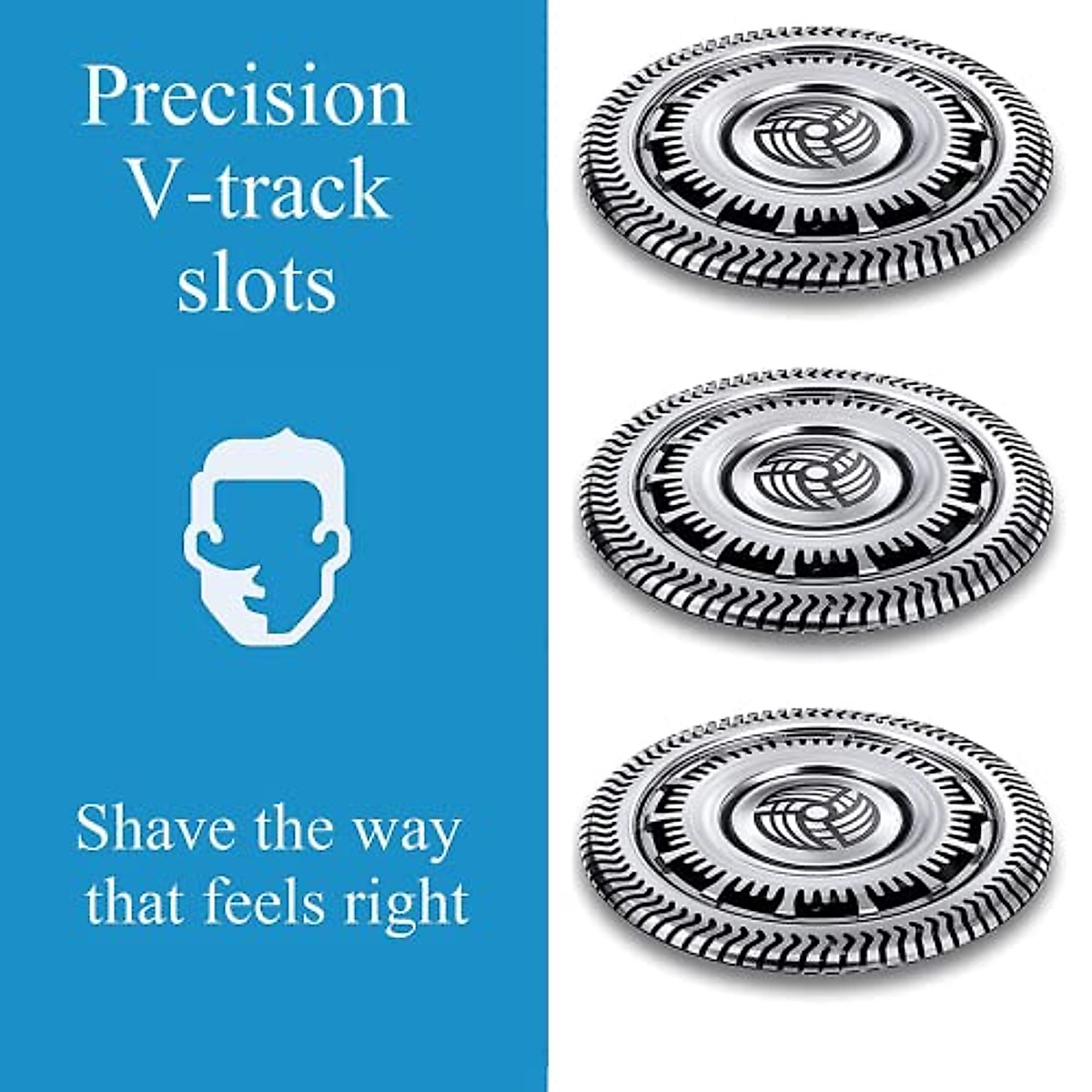 New Upgrade RQ12 PRO Replacement Head, for Philips Norelco RQ12 3D 1250X 1255X 1260X 1280X 1290X 8000X RQ10 Senso touch 3D Head Shaving Unit