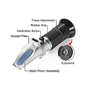 Ade Advanced Optics ade0-10% 0-10% ATC BRIX Refractometer for Maple Sap, CNC, Rbti