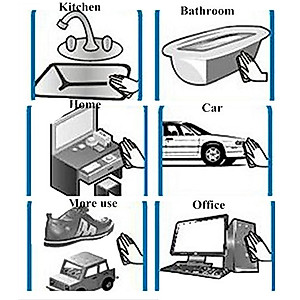 Baoer 200Pcs/lot ERASER CLEANER MAGIC MELAMINE SPONGE CLEANING 10x6x2CM