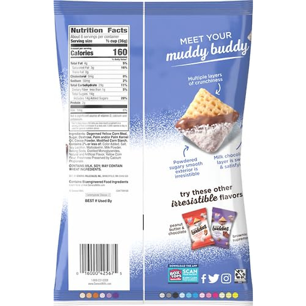 Chex Mix Muddy Buddies, Cookies and Cream Snack Mix, 10.5 oz
