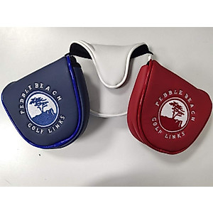 DBYAN Pebble Beach Patterned Design Golf Links Magnetic Mallet Putter Head Cover for Scotty Cameron, Taylormade, Titleist, Ping and Mizuno Putters,Blue