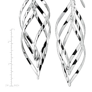 Silpada 'Whirlwind' Twisted Drop Earrings in Sterling Silver
