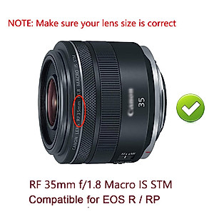 52mm Lens Cover Cap Compatible for Nikon D5300 D3300 w/NIKKOR AF-S 18-55mm Lens, Compatible for Canon R3 RP w/RF 35mm f/1.8 Lens (2 Pack)