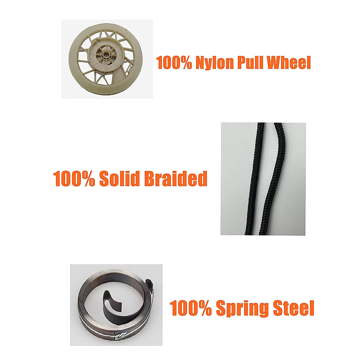 YAMAKATO Pull Start Assembly for Generac 0J08074SRV 0J08071SRV 0K68130112 0J08070SRV 0K84300188 0K40510117 196cc 208cc 212cc Pull Cord Rope Recoil Startr