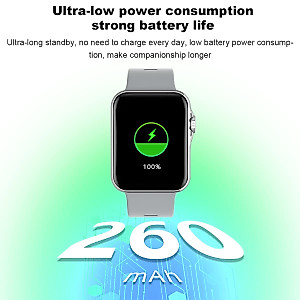 Desong Smart Watch(Answer/Make Calls), 1.7 inch Fitness Tracker,Smartwatch for Android iOS Phones,IP67 Waterproof Blood Pressure SpO2 Heart Rate Sleep Monitor for Women Men