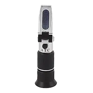 Diydeg Brix Meter Refractometer, Portable Handheld 0 to 80% Brix Scale Range Honey Moisture Tester High Accurate with ATC, Ideal for Honey Maple Syrup Molasses Bee Keeping Supplies