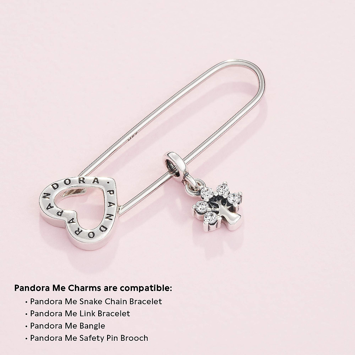 Pandora ME Jewelry Tree Dangle Cubic Zirconia Charm in Sterling Silver