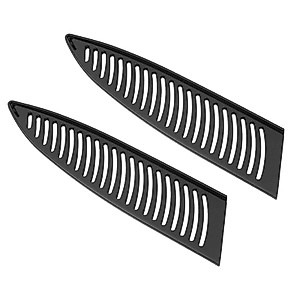 PATIKIL PP Safety Knife Cover Sleeves for 8" Chef Knife, 2 Pack Knives Edge Guard Blade Protector Universal Knife Sheath for Kitchen, Black