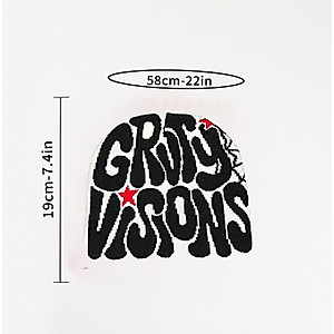 Letter Printing Knitted Hat Y2K Winter Warm Woolen Hat Fashion Hip hop Trend Beanie Pullover Hat Casual Sports for Men Women