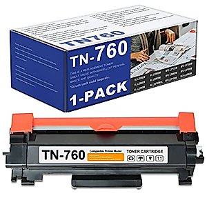 UOTYUE Compatible TN760 TN-760 High Yield Toner Cartridge Replacement for Brother 760 to use with MFC-L2750DW MFC-L2710DW DCP-L2550DW Printer(1Pack 3,500 Pages Yield)