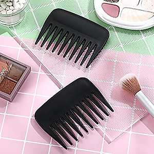 Perthlin 6 Pieces Palm Combs, Mini Brush, Wide Tooth Detangling Combs, Pocket Travel Combs for Men Women Curly hair