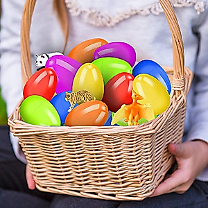 Ochido Prefilled Easter Egg Toy- 24 Easter Eggs with Animal+Dinosaur,Boy Easter Basket Stuffers for Kids,Easter Egg Hunt Game,Fillers Easter Egg for Toys Inside Bulk,Easter Gifts for Kids,Easter Party Favors