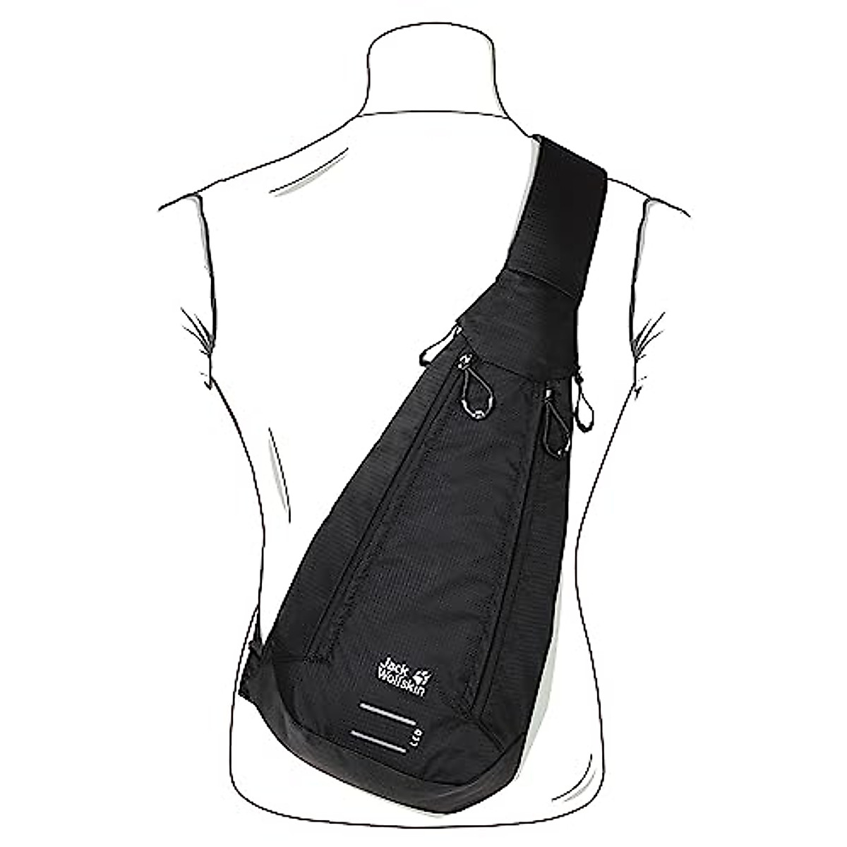 Jack Wolfskin Unisex's Delta Bag AIR, Black, ONE Size