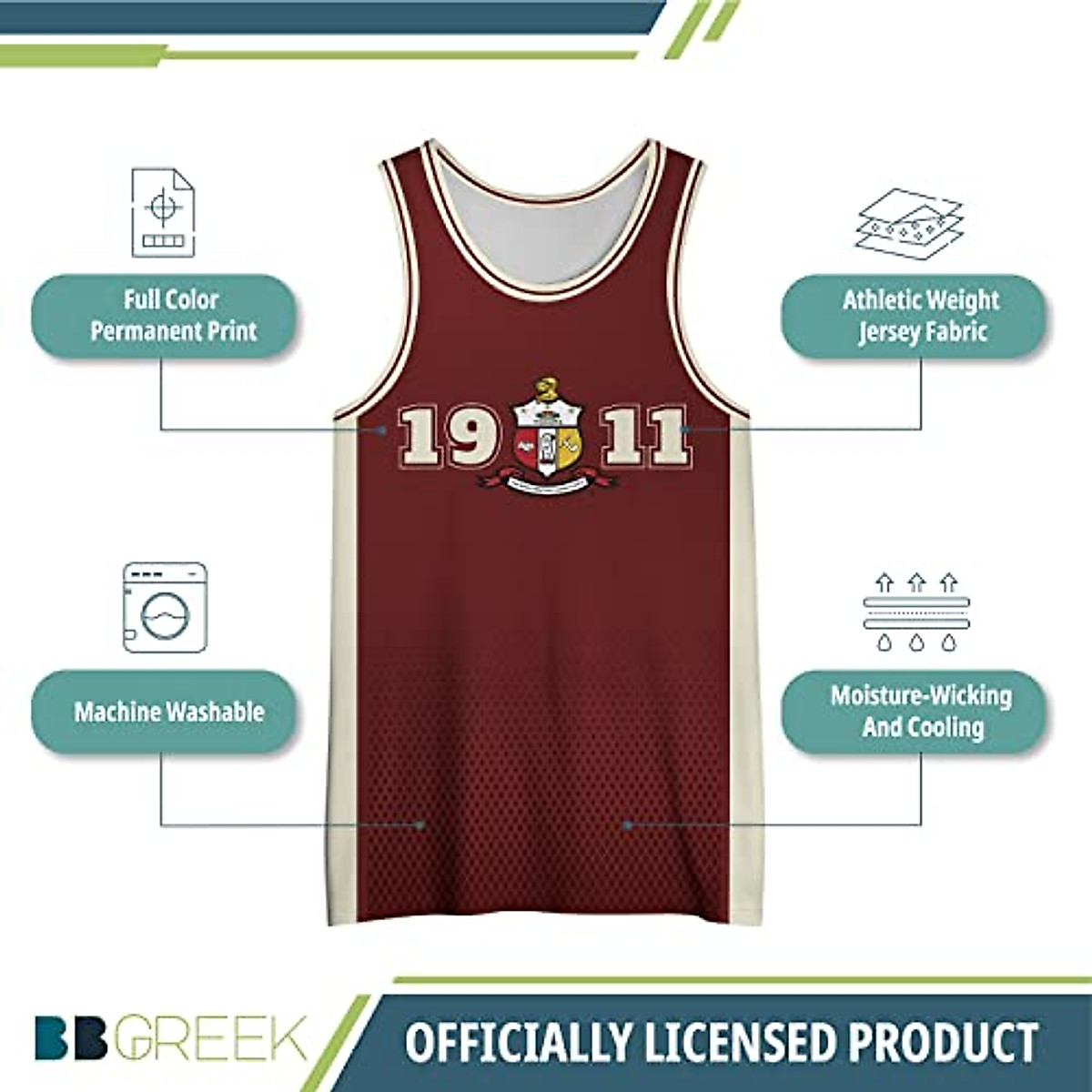 Bad Bananas Kappa Alpha Psi Fraternity - Basketball Jersey - Big K - Official Vendor - Jerseys - XL