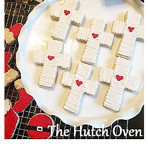 Christian Bible Study Cookie Cutter 6 Piece Set from The Cookie Cutter Shop - Cross, Dove, Church, Plaque, Bible, Christian Fish Cookie Cutters – Tin Plated Steel Cookie Cutters