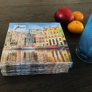 20-ct 13x13 Blue Paper Napkins European Decorative Paper Napkins Decoupage Paper Napkins Printed Blue Dinner Napkins Paper Fall Napkins Blue Luncheon Napkins Blue Cocktail Napkins Father’s Day Napkins